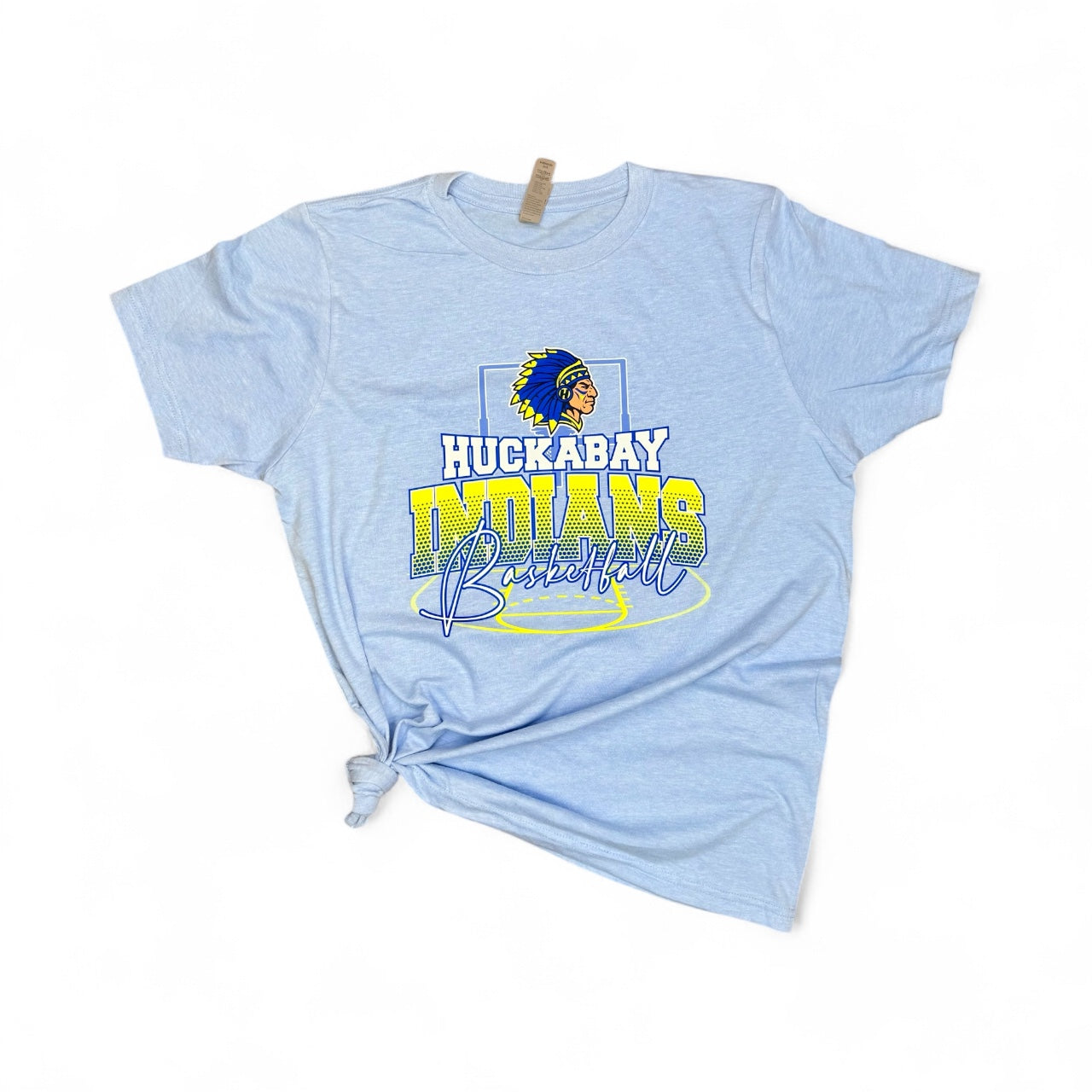 Huckabay Indians Basketball Tee